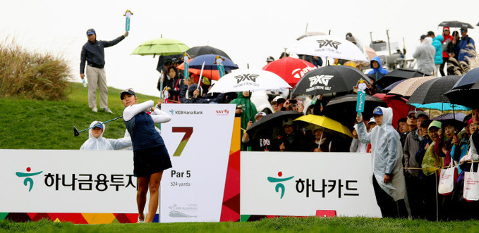 앨리슨 리의 2016 LPGA KEB하나은행 챔피언십 최종라운드 7번홀 티샷